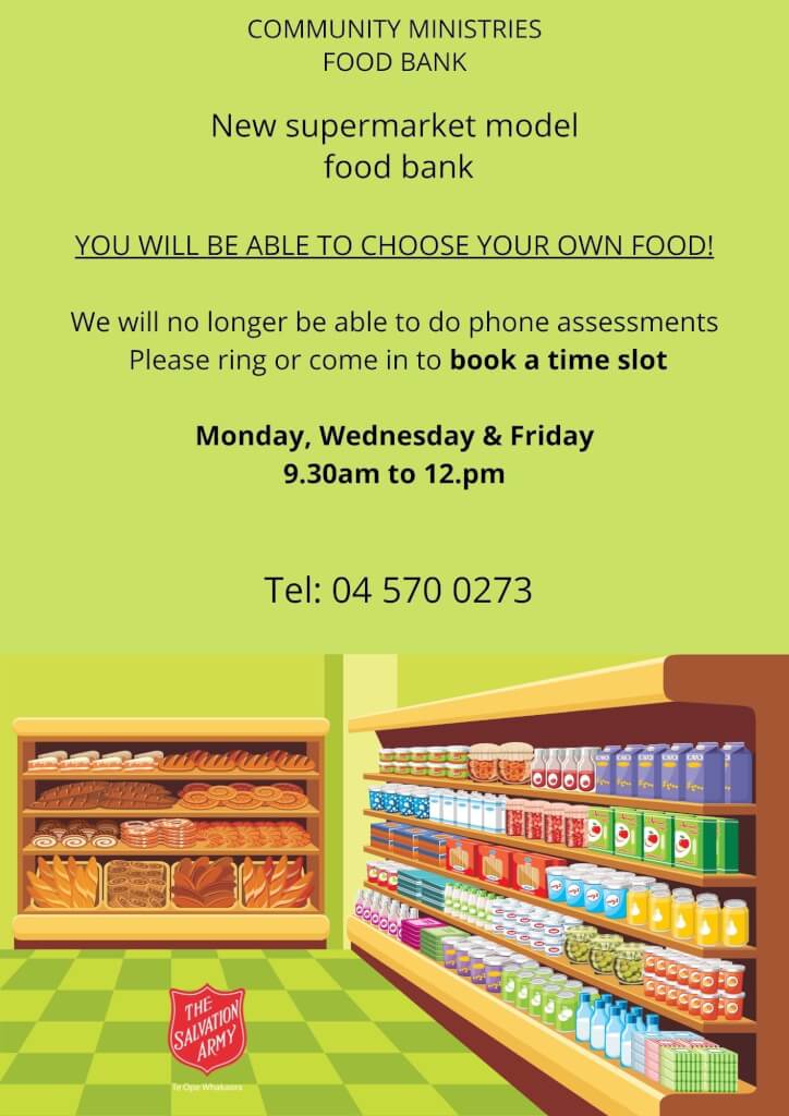 NEW MODEL FOOD BANK | Salvation Army Hutt City CorpsHutt City Corps