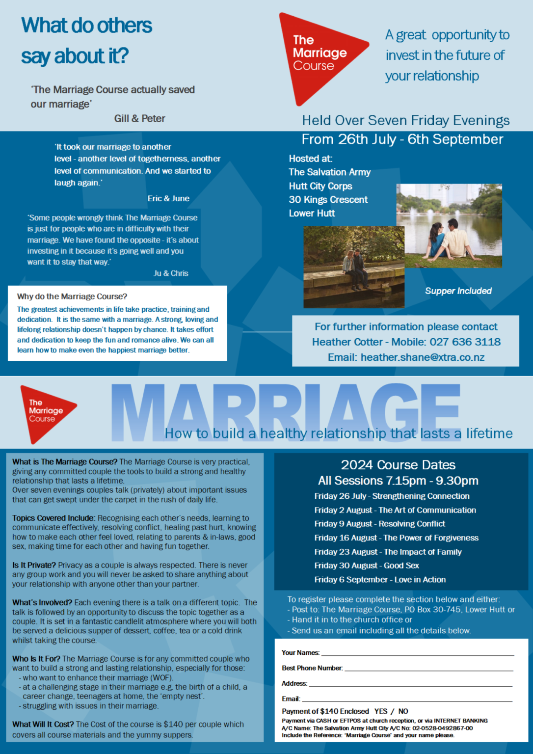 The Marriage Course 2024 | Salvation Army Hutt City CorpsHutt City Corps